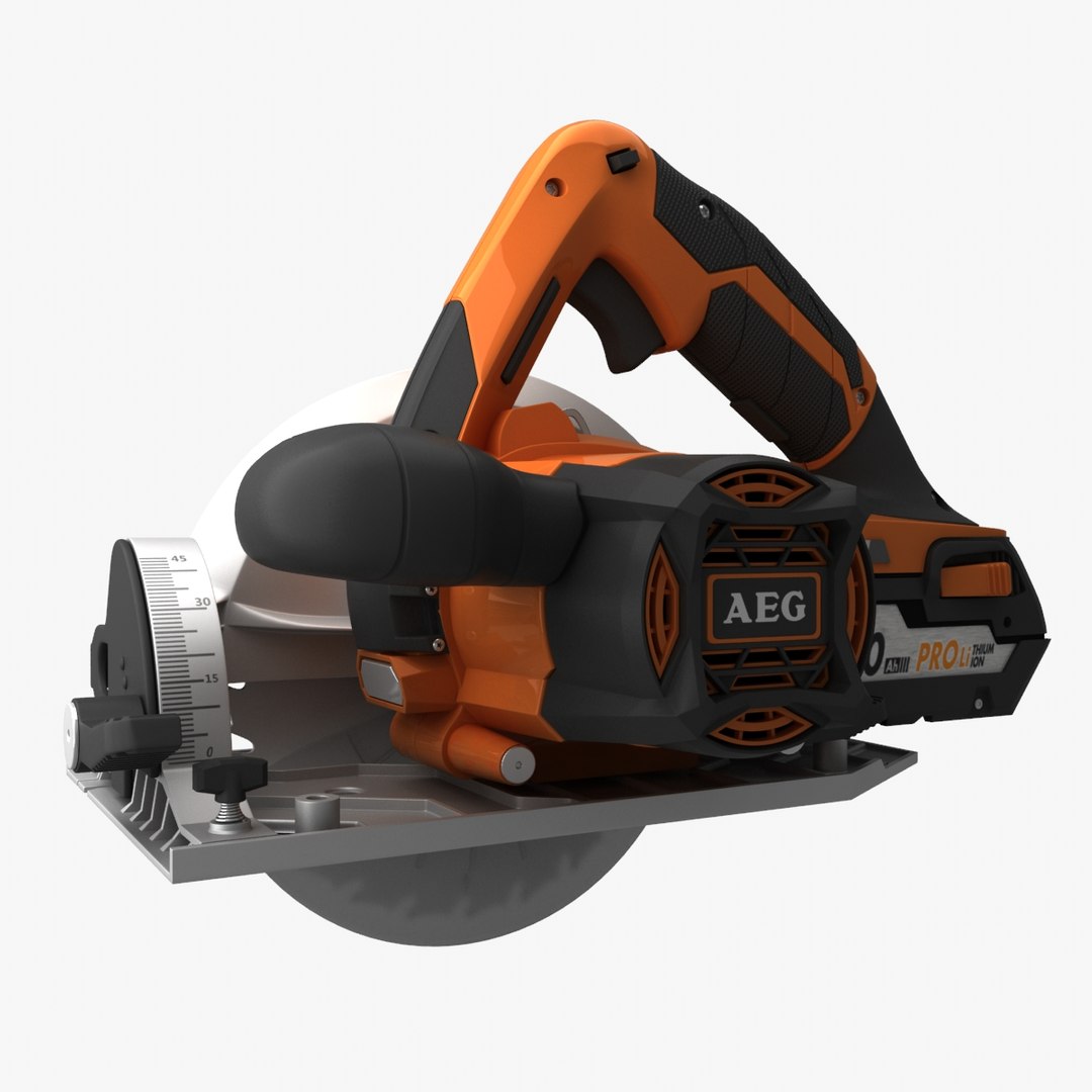 3d Model Circular Saw Aeg Bks