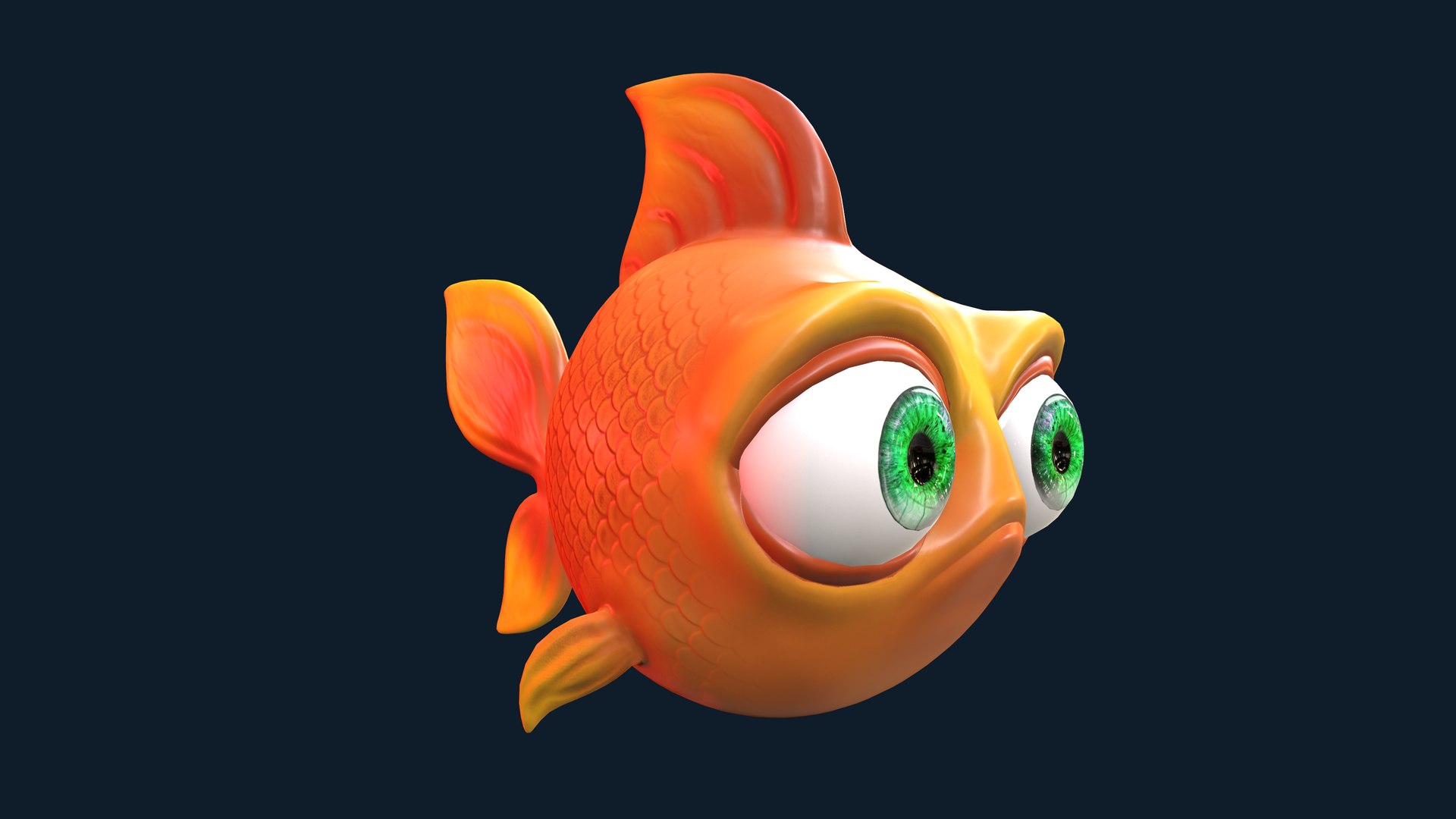 Cartoon Fish 3D Model - TurboSquid 1974397