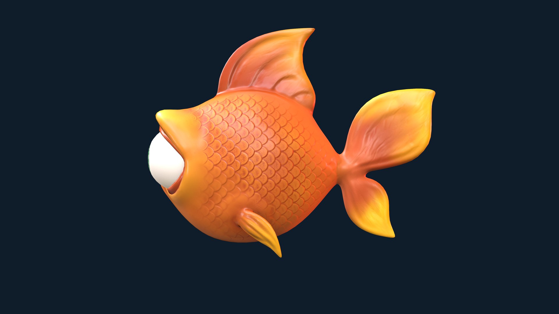 Cartoon Fish 3D Model - TurboSquid 1974397