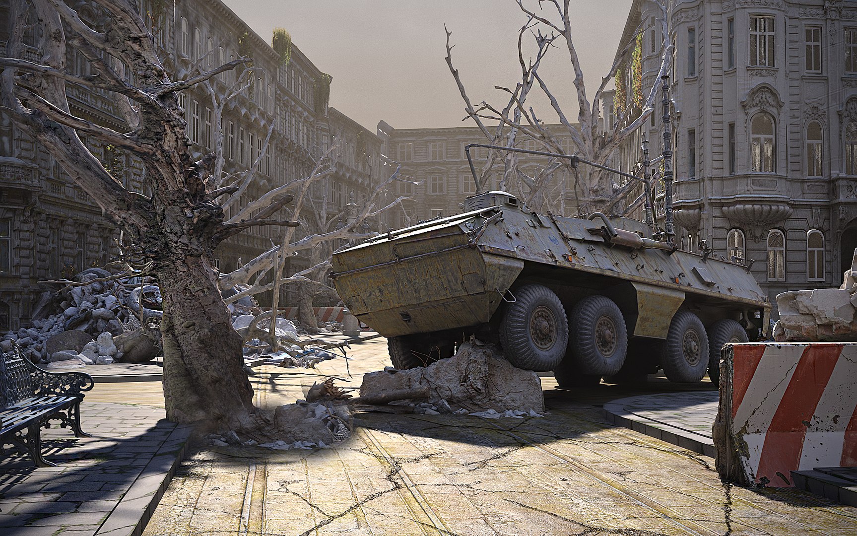 Post-war City Hd 3D Model - TurboSquid 1546323