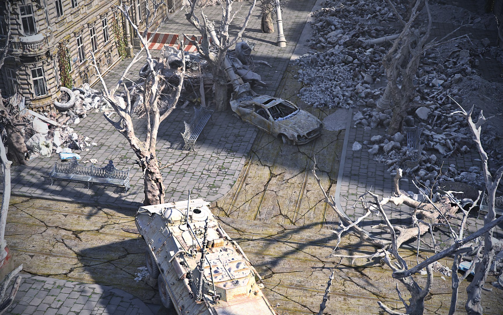 Post-war City Hd 3D Model - TurboSquid 1546323