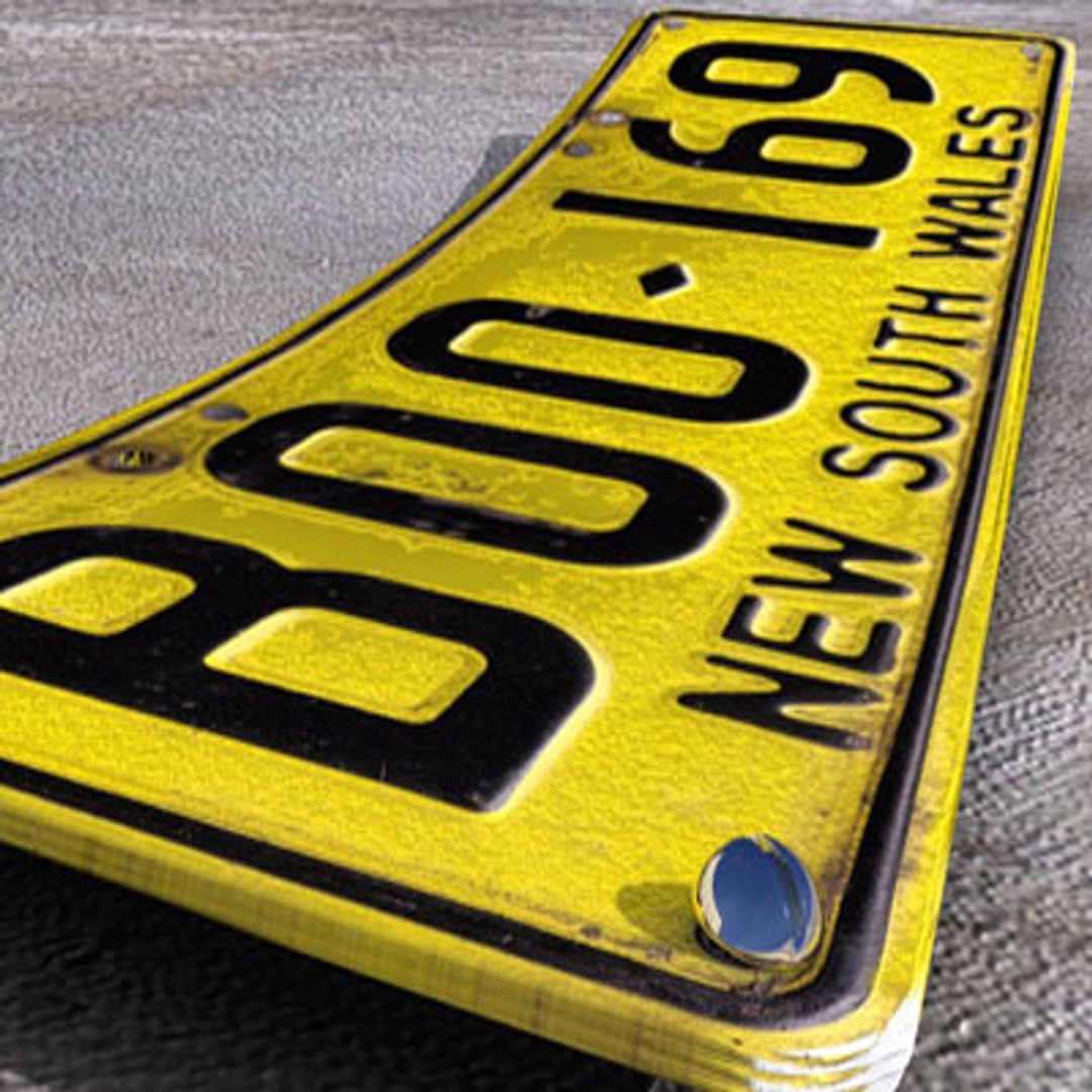 3ds Max Nsw Numberplate Plate