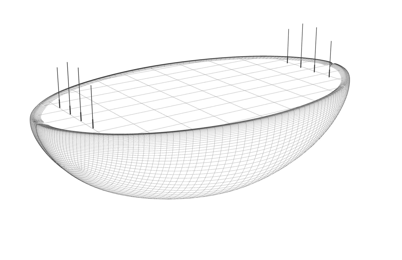 3D Australia Rules Half Ball And Footie Field Model - TurboSquid 2131137