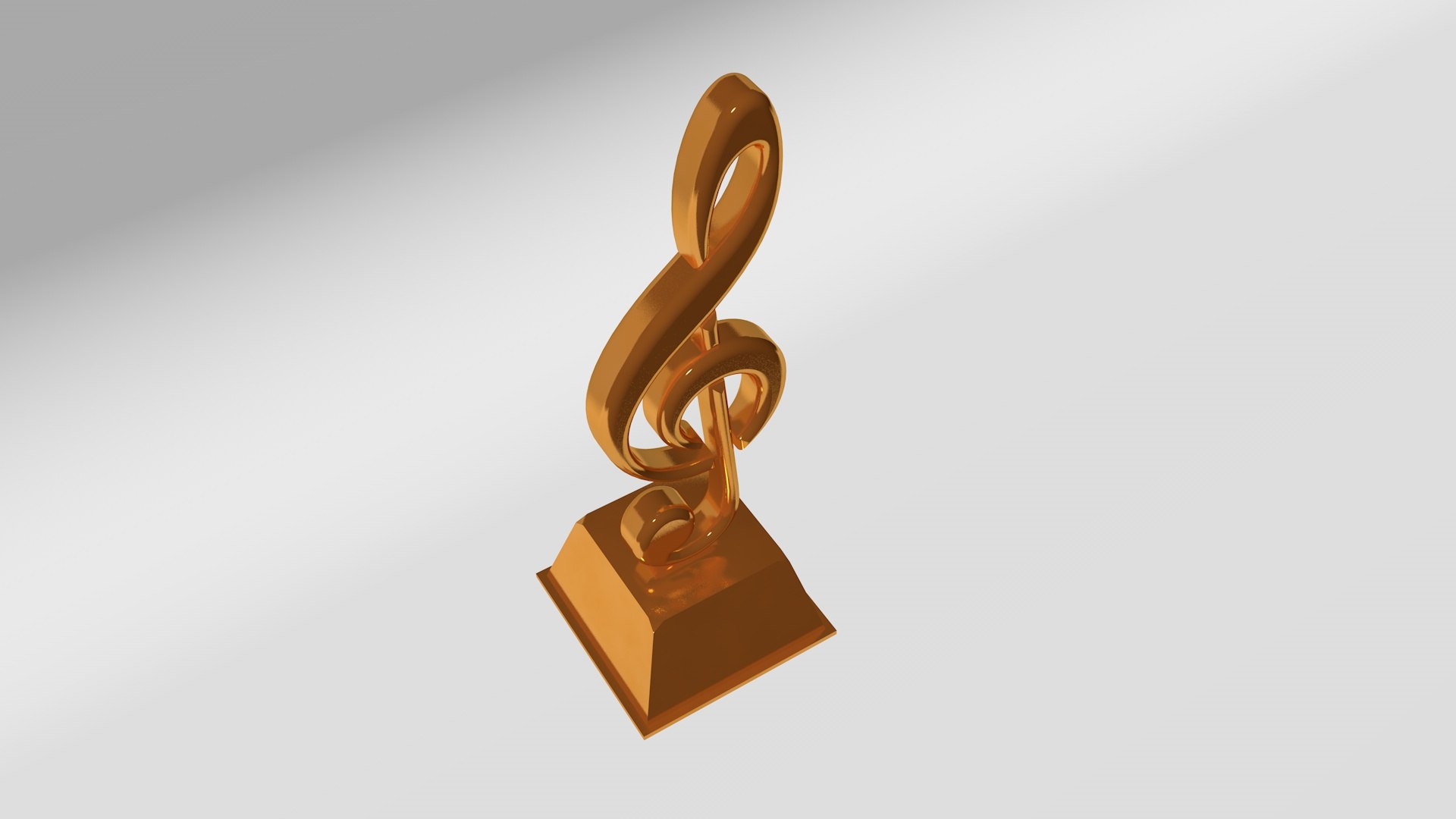 3D Treble clef award cup model - TurboSquid 1797670