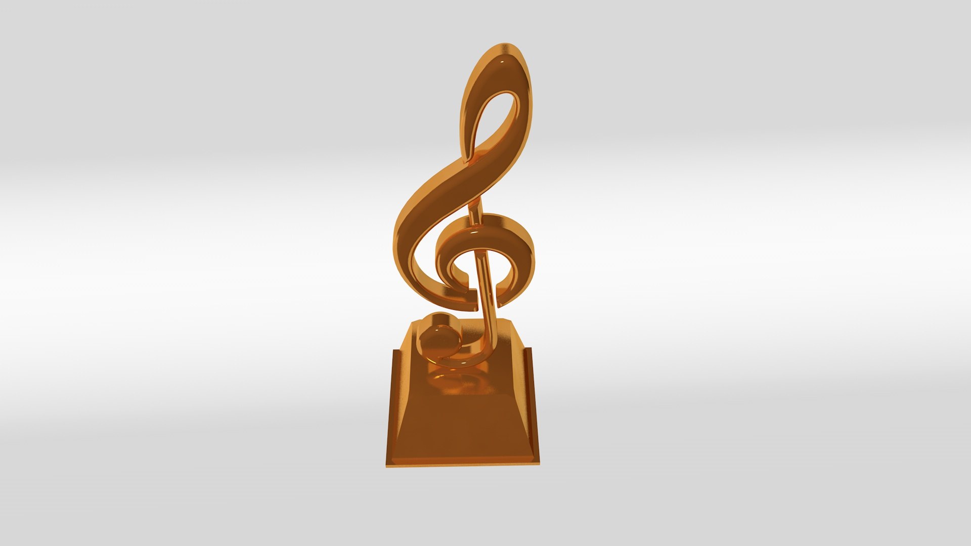 3D Treble clef award cup model - TurboSquid 1797670