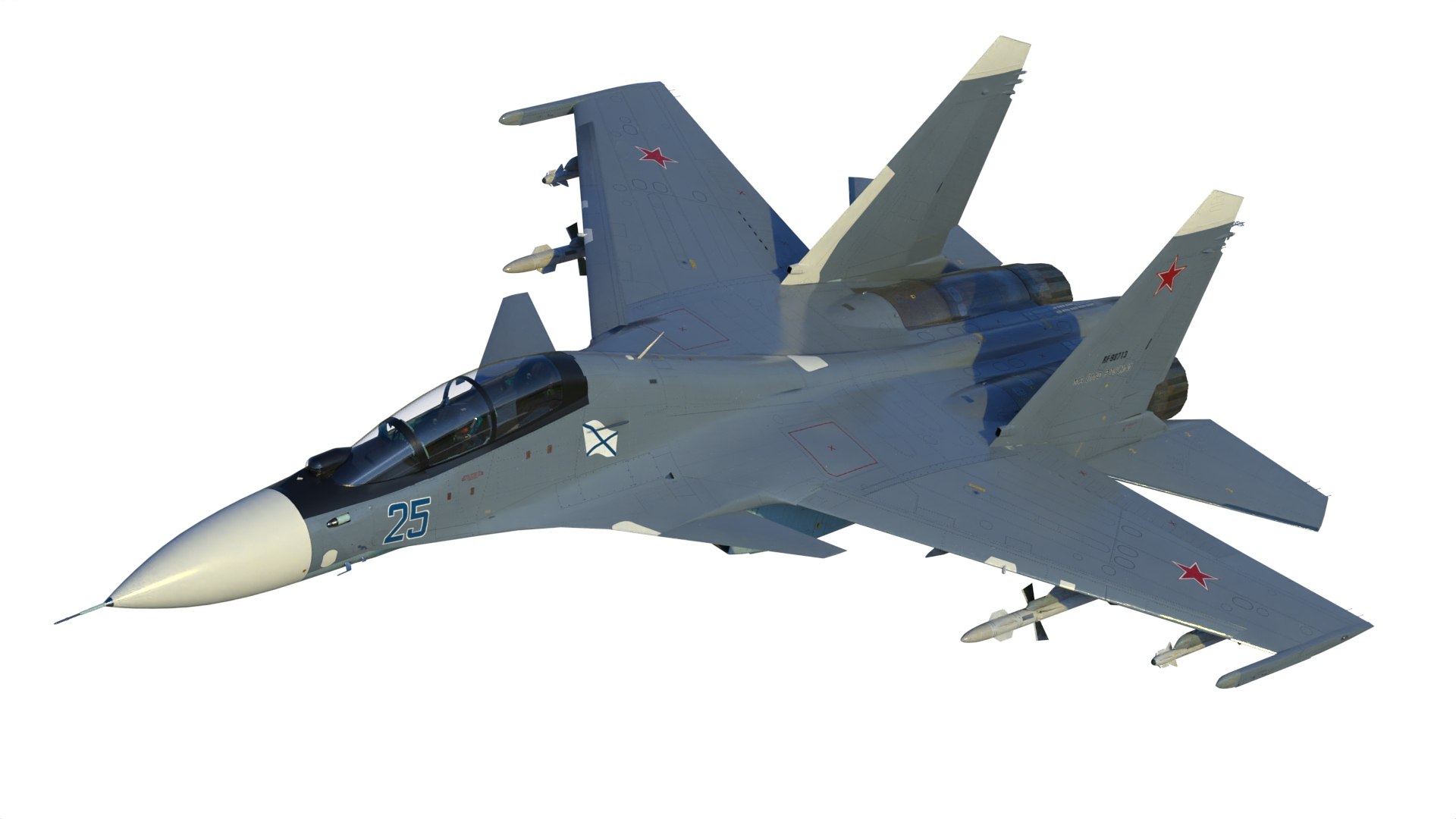 3D Su-30 SM Fighter - TurboSquid 2291290