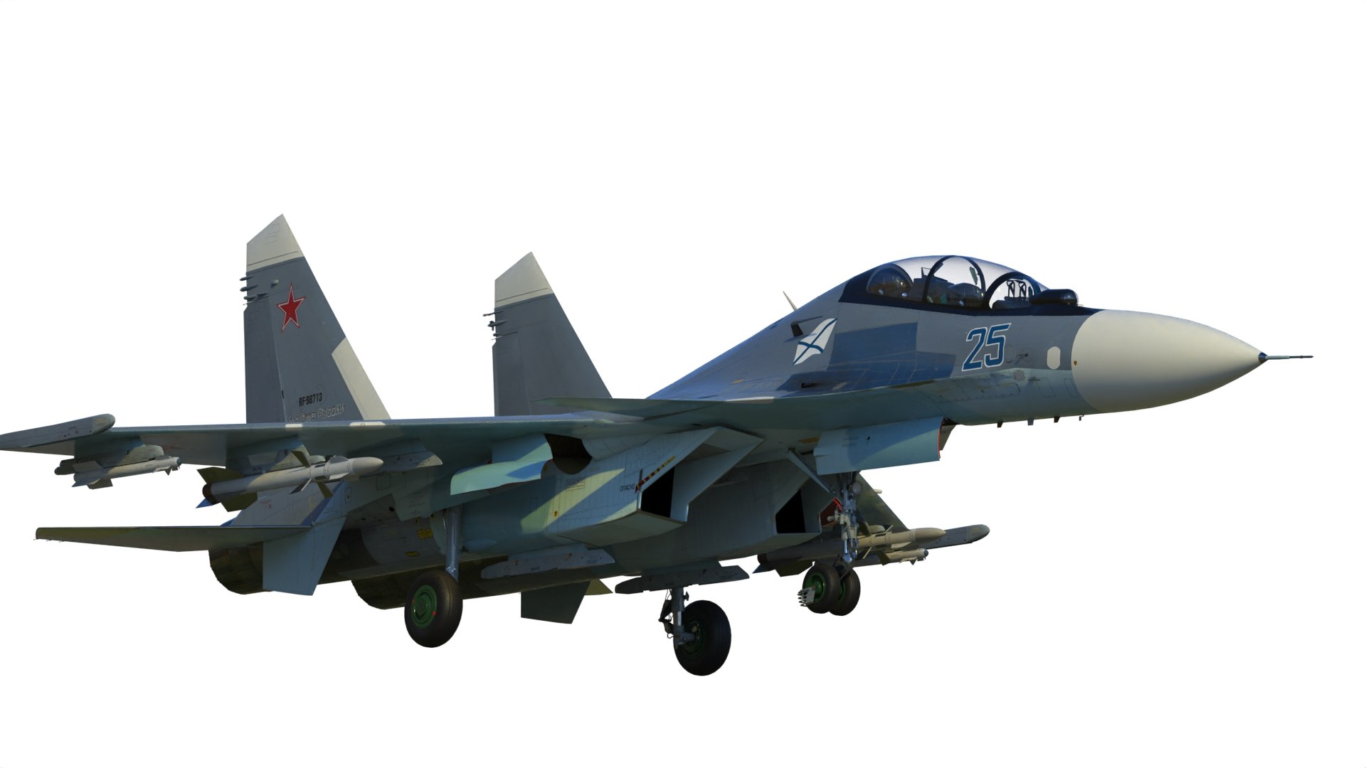 3D Su-30 SM Fighter - TurboSquid 2291290