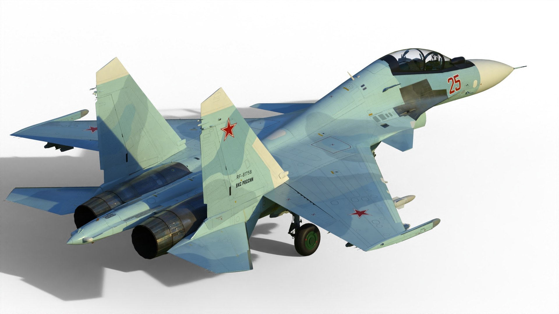 3D Su-30 SM Fighter - TurboSquid 2291290