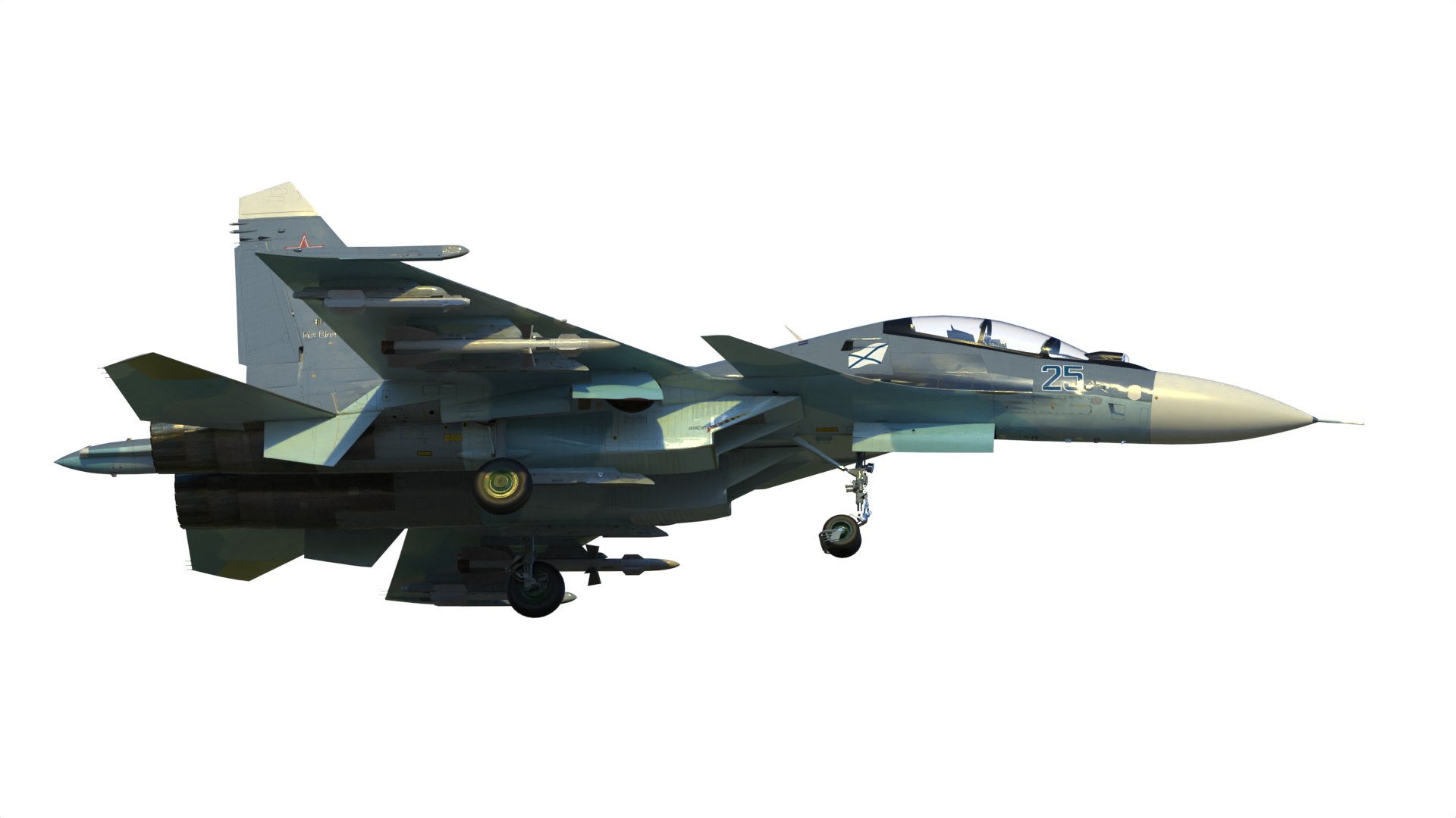 3D Su-30 SM Fighter - TurboSquid 2291290