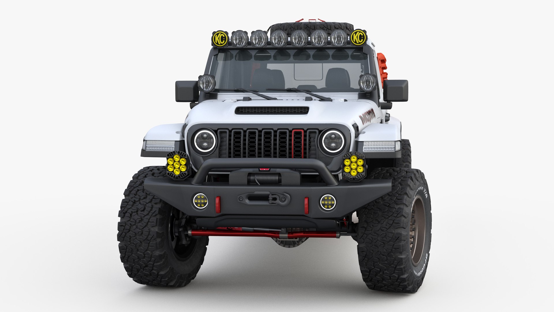 3D Jeep Mojave Custom White 2025 - TurboSquid 2395972
