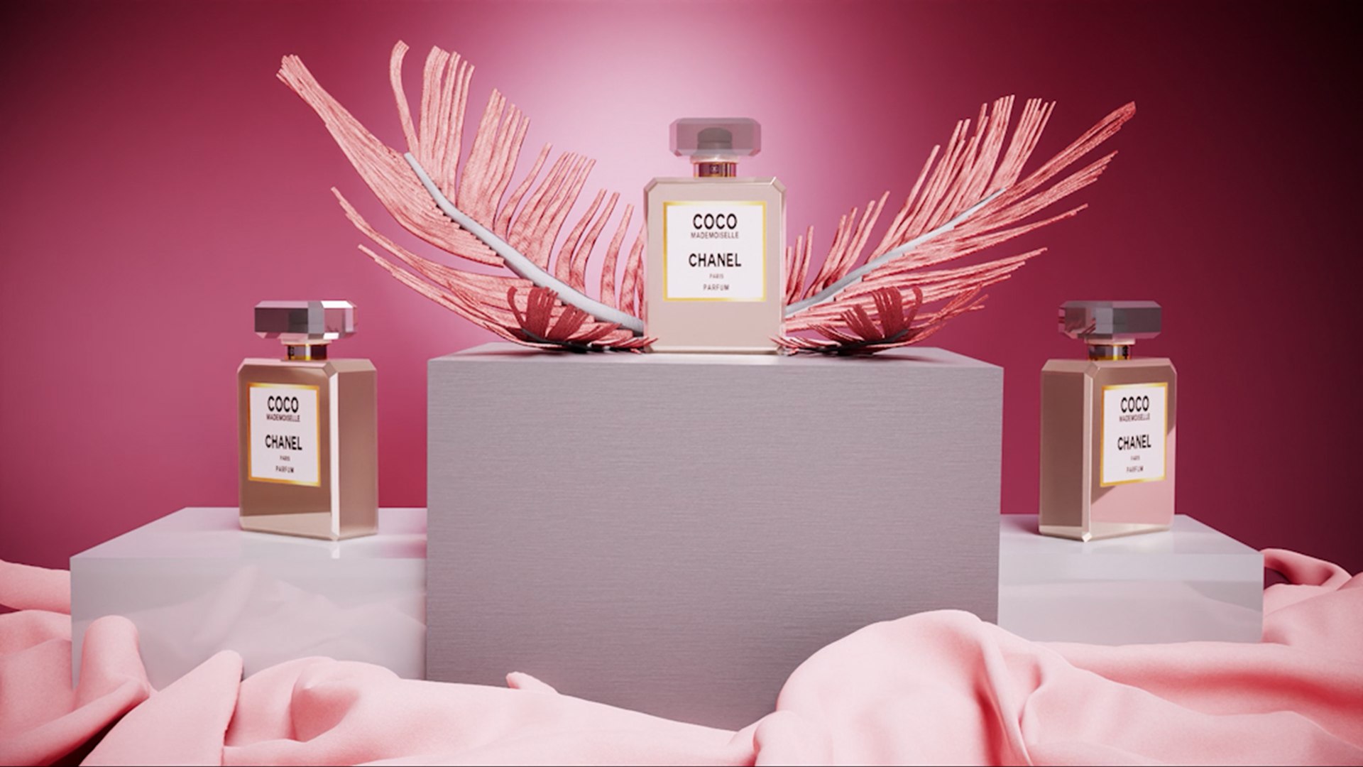 Coco Mademoiselle Perfume By Chanel Model - TurboSquid 2214031