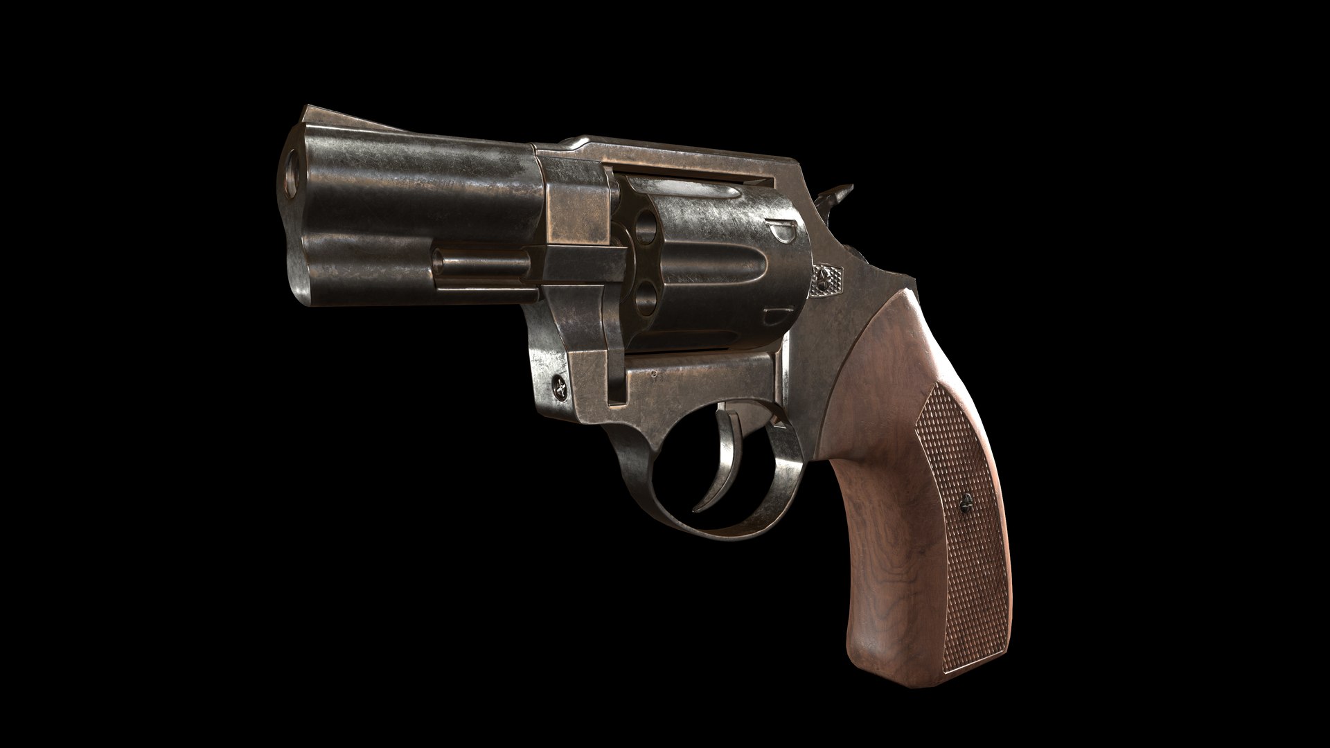 3D Revolver T-96 Model - TurboSquid 2188462