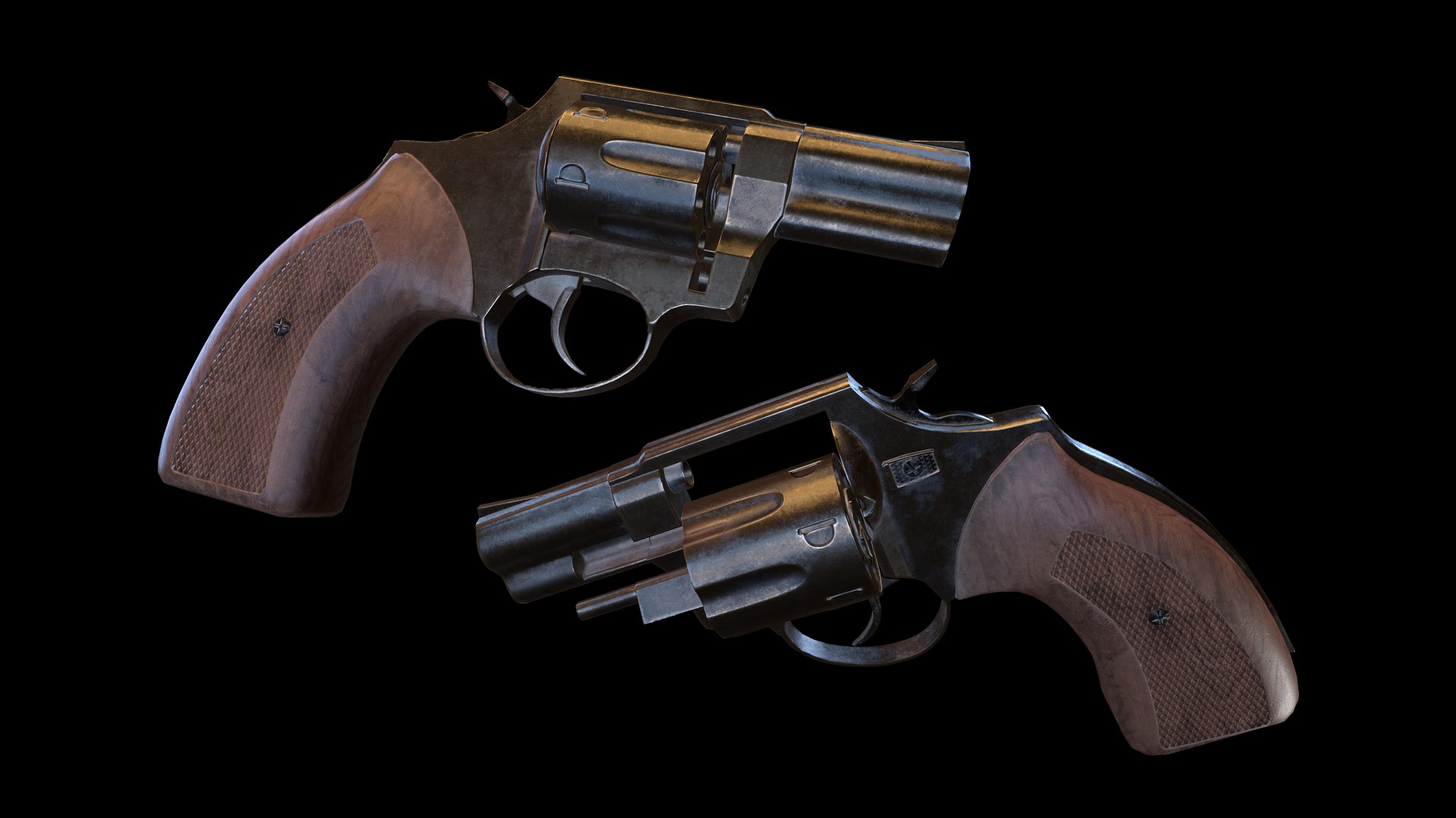 3D Revolver T-96 Model - TurboSquid 2188462