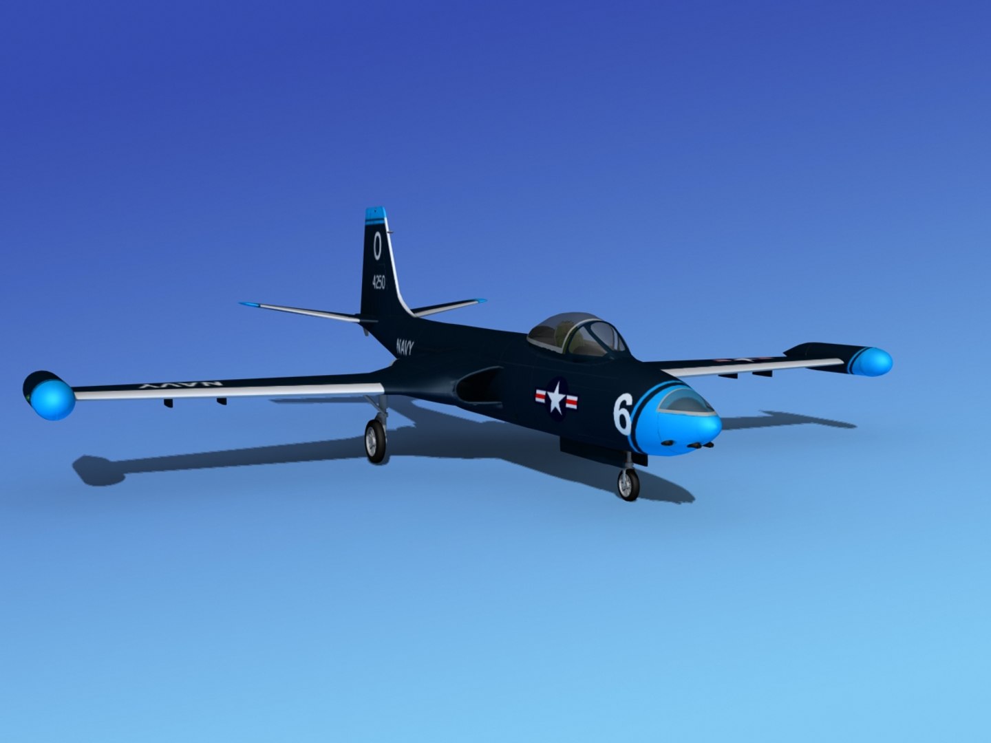 3d Cockpit F2h Banshee Jet Fighter
