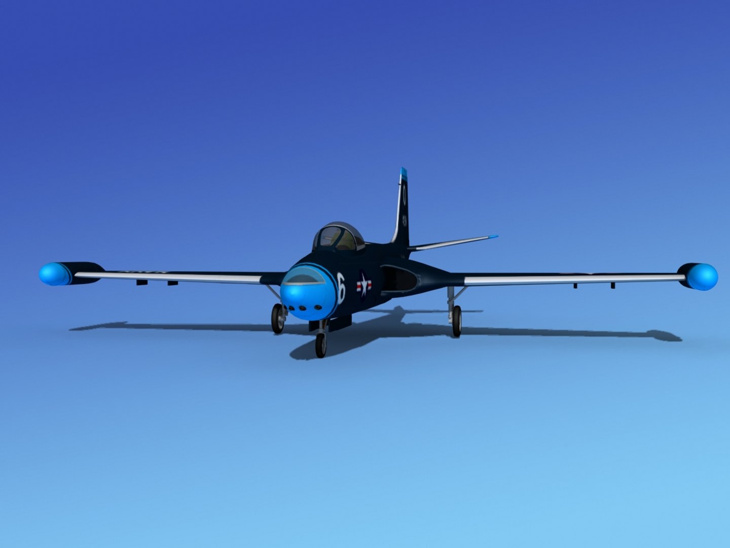 3d Cockpit F2h Banshee Jet Fighter