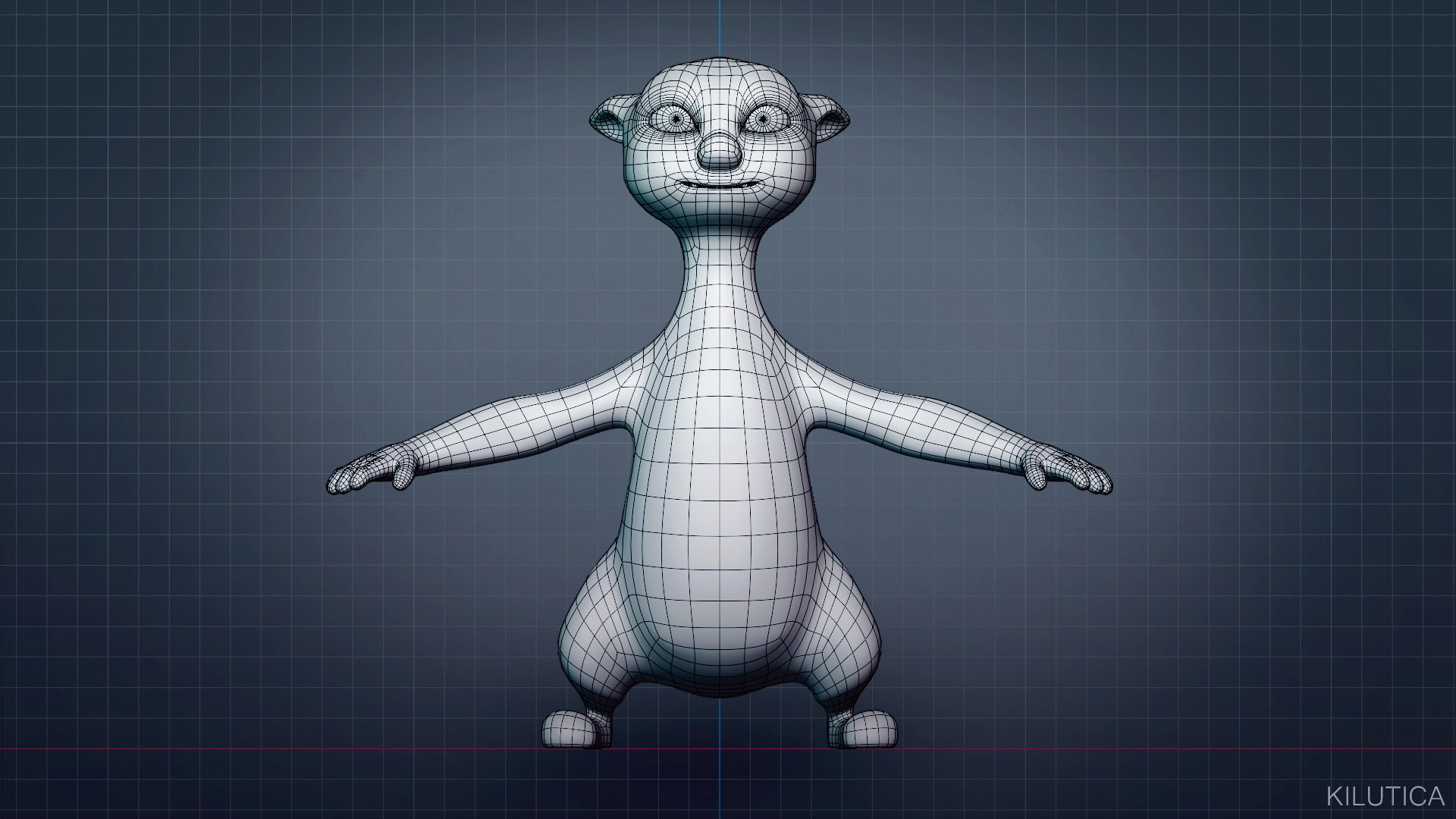 3D Cartoon Ferret Biped Rigged Model - TurboSquid 2277973