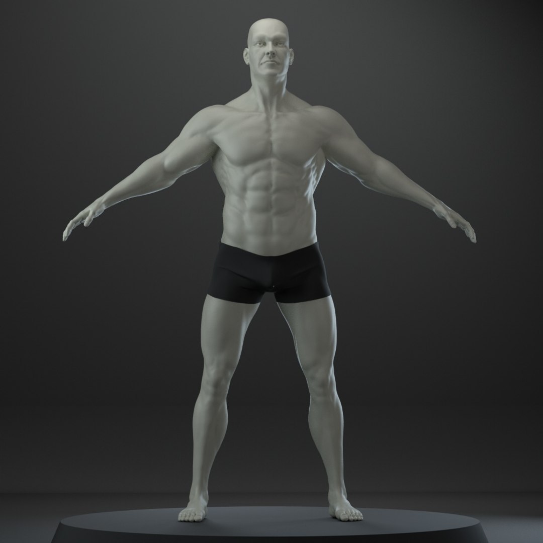 Male Body 3D Model - TurboSquid 1428179