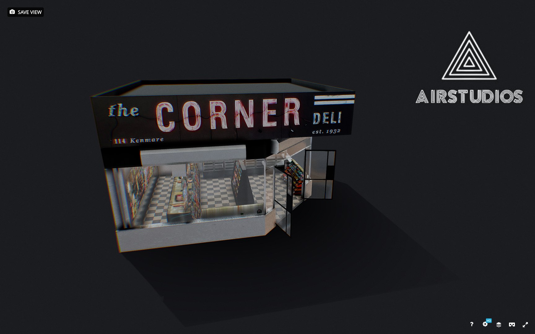 3D Model Corner Store - TurboSquid 1886814