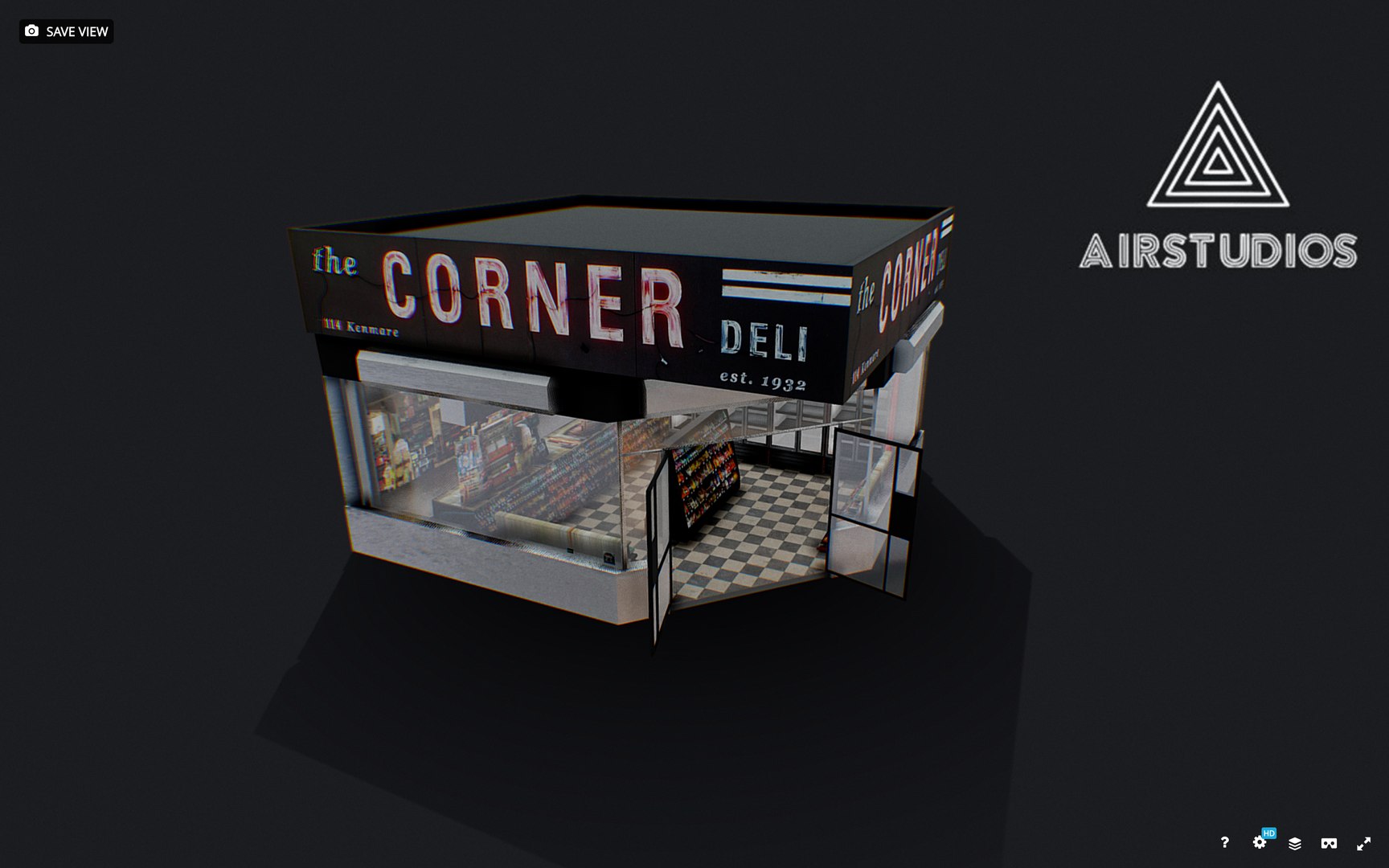 3D Model Corner Store - TurboSquid 1886814