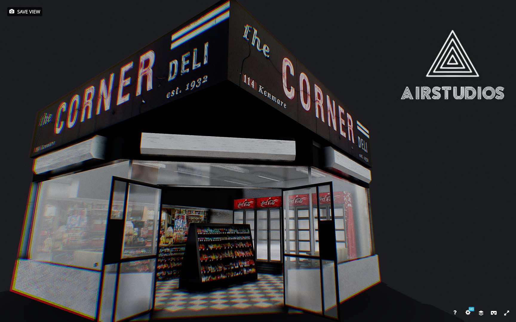 3D Model Corner Store - TurboSquid 1886814