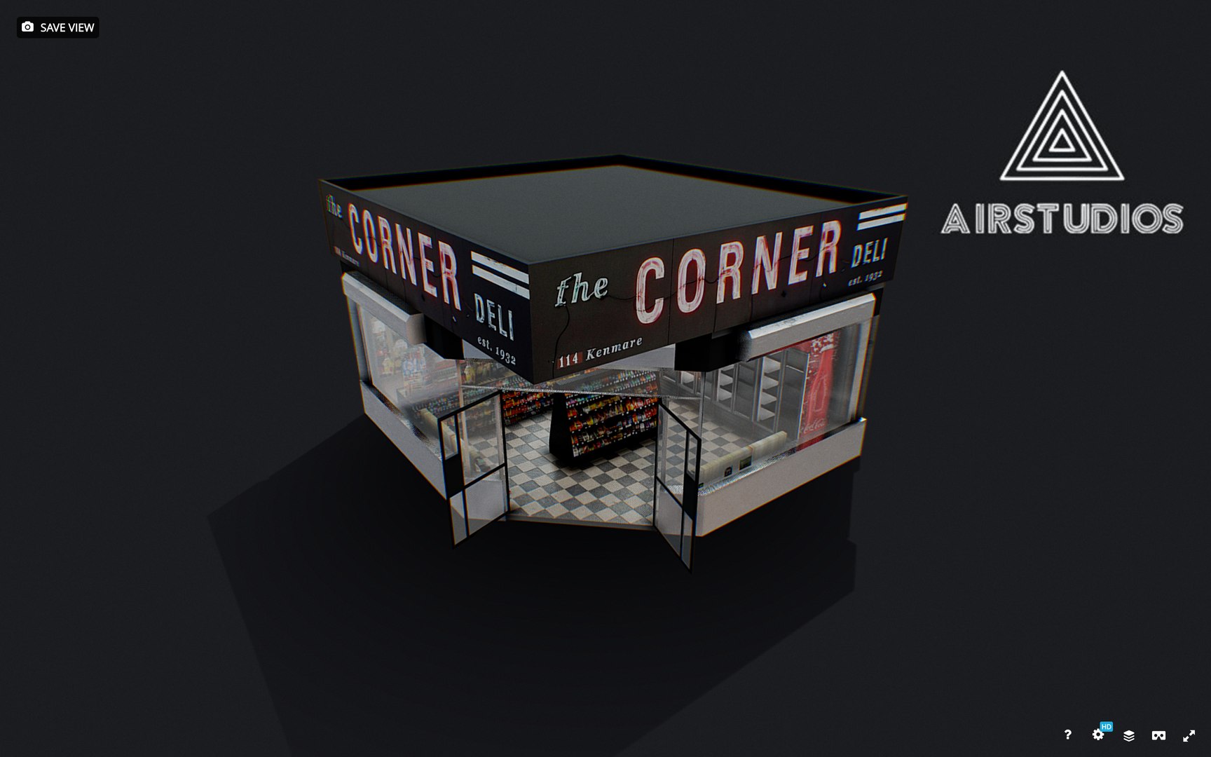 3D Model Corner Store - TurboSquid 1886814