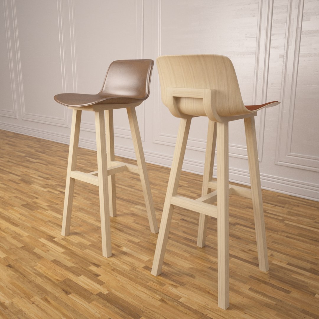 Kuskoa Bar Stool Alki 3ds