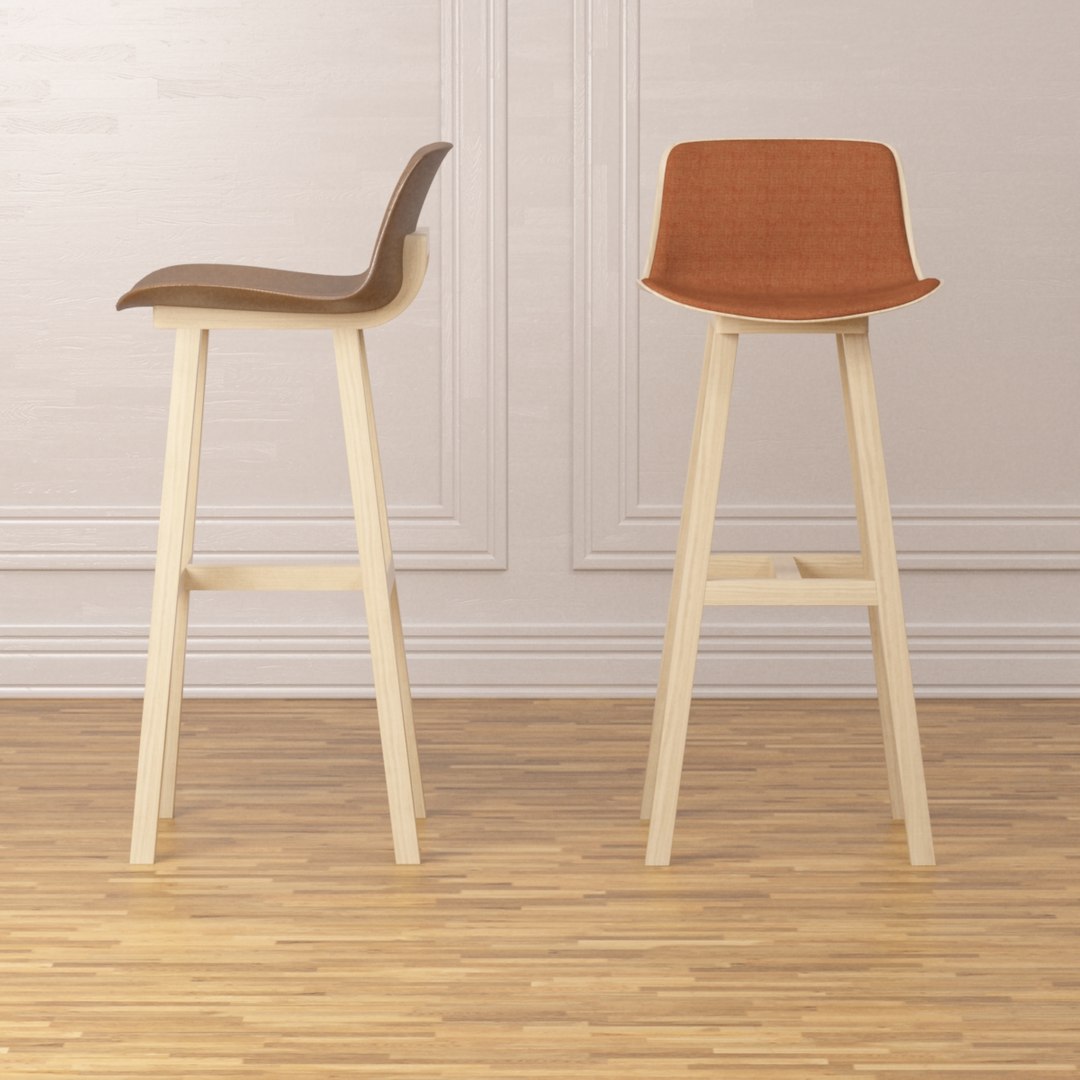 Kuskoa Bar Stool Alki 3ds