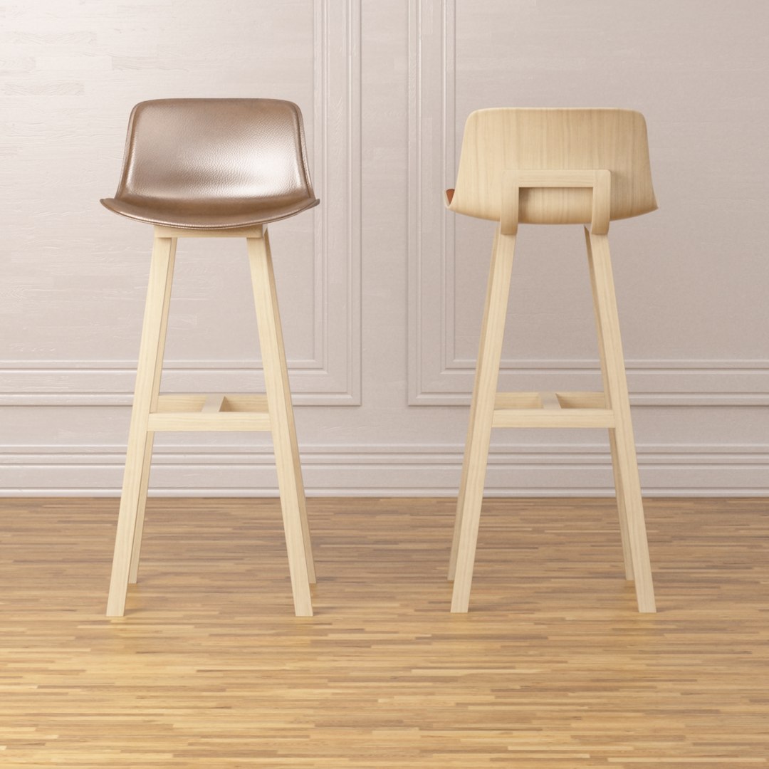 Kuskoa Bar Stool Alki 3ds