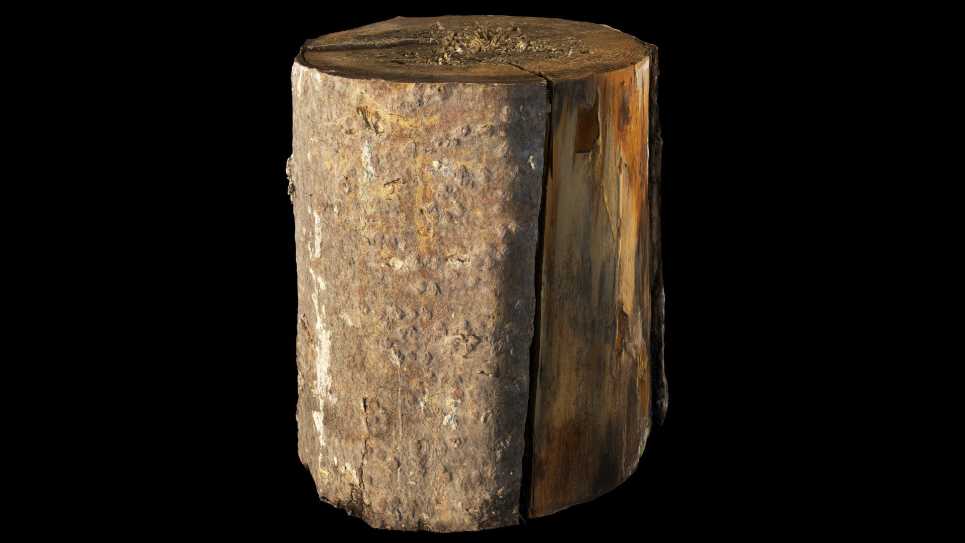 Fir stump for splitting firewood 3D model - TurboSquid 1775901