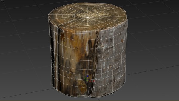 Fir stump for splitting firewood 3D model - TurboSquid 1775901