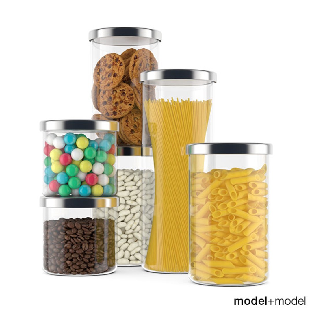 Food Containers 3d Model