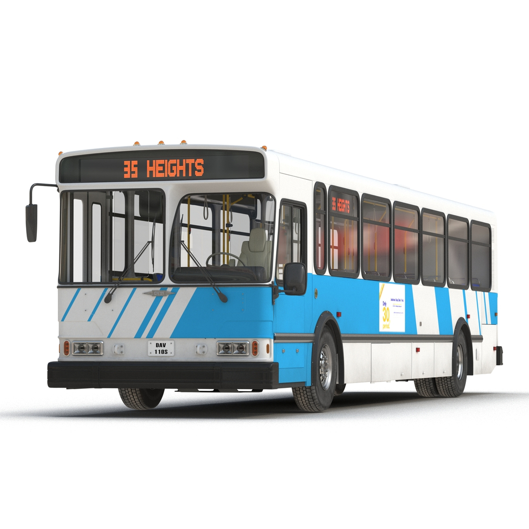 orion v transit bus 3d model