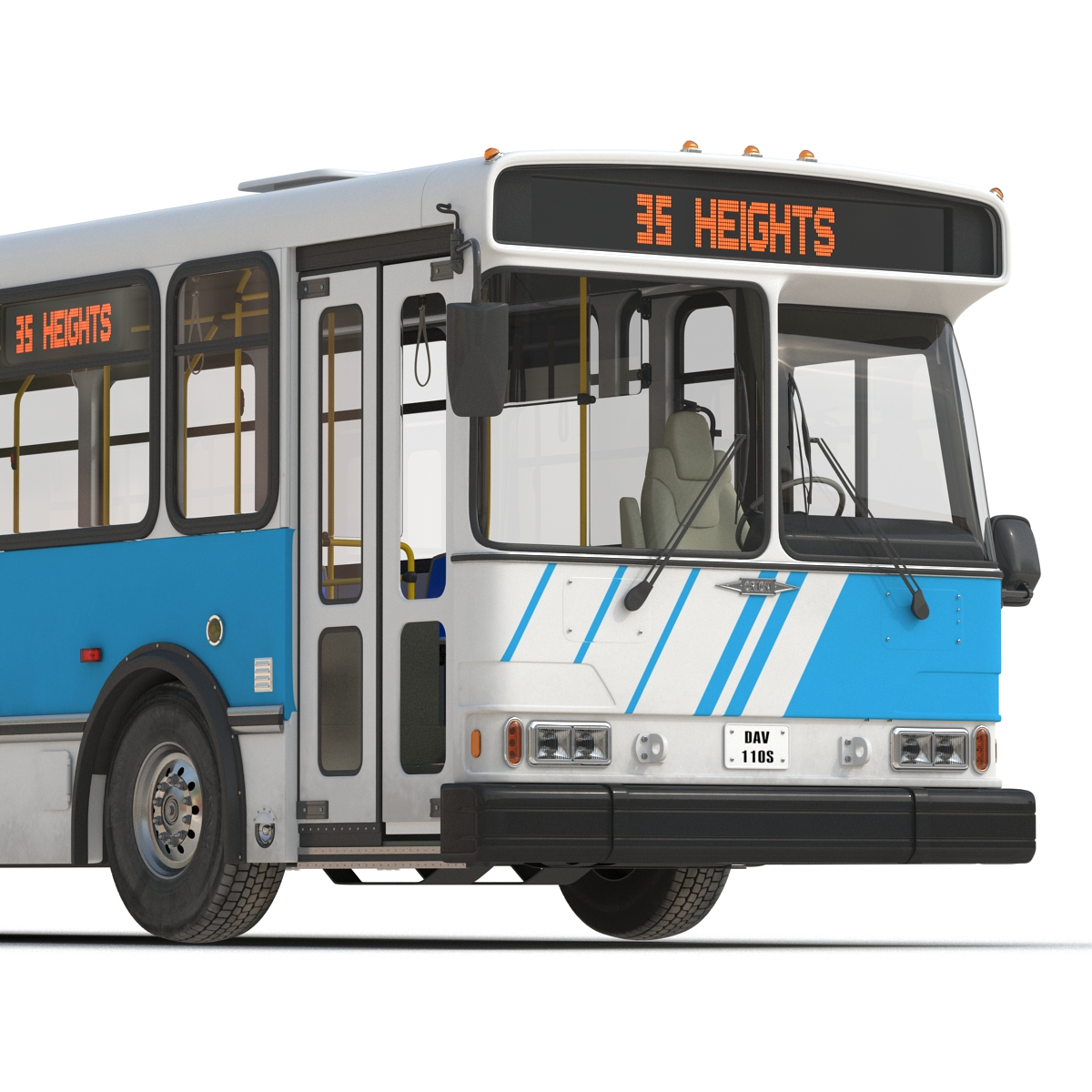 orion v transit bus 3d model
