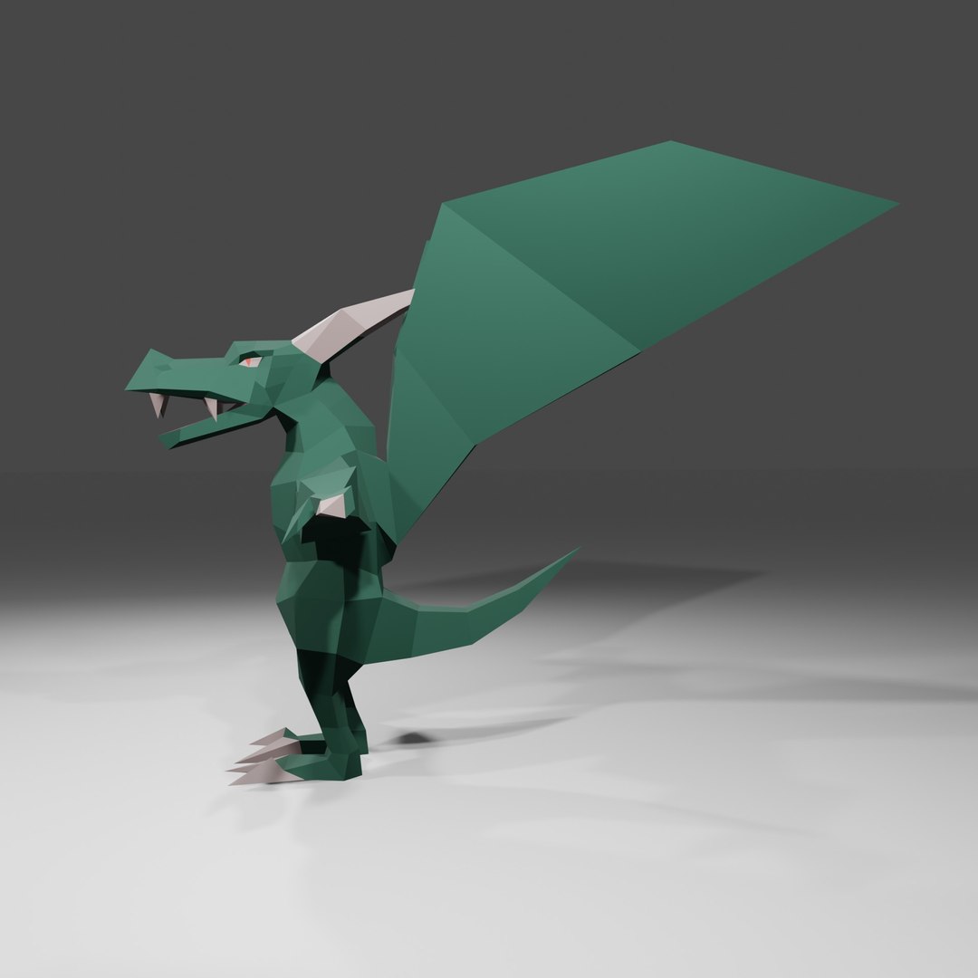 Super Lowpoly Dragonman 01 3D model - TurboSquid 1948365