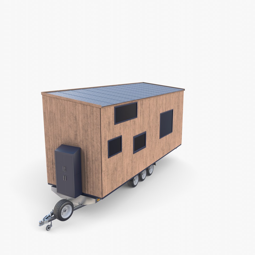 3D Mobile House Trailer V2 - TurboSquid 2393310