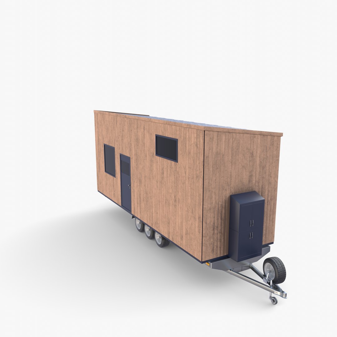 3D Mobile House Trailer V2 - TurboSquid 2393310