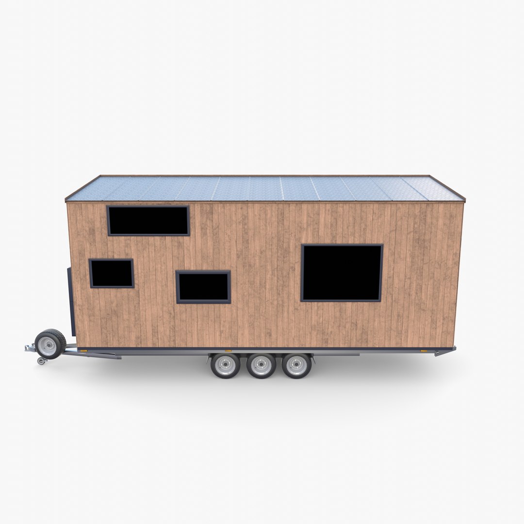 3D Mobile House Trailer V2 - TurboSquid 2393310