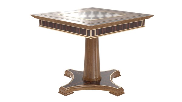 Linley Classic Games Table Chess model - TurboSquid 1936277