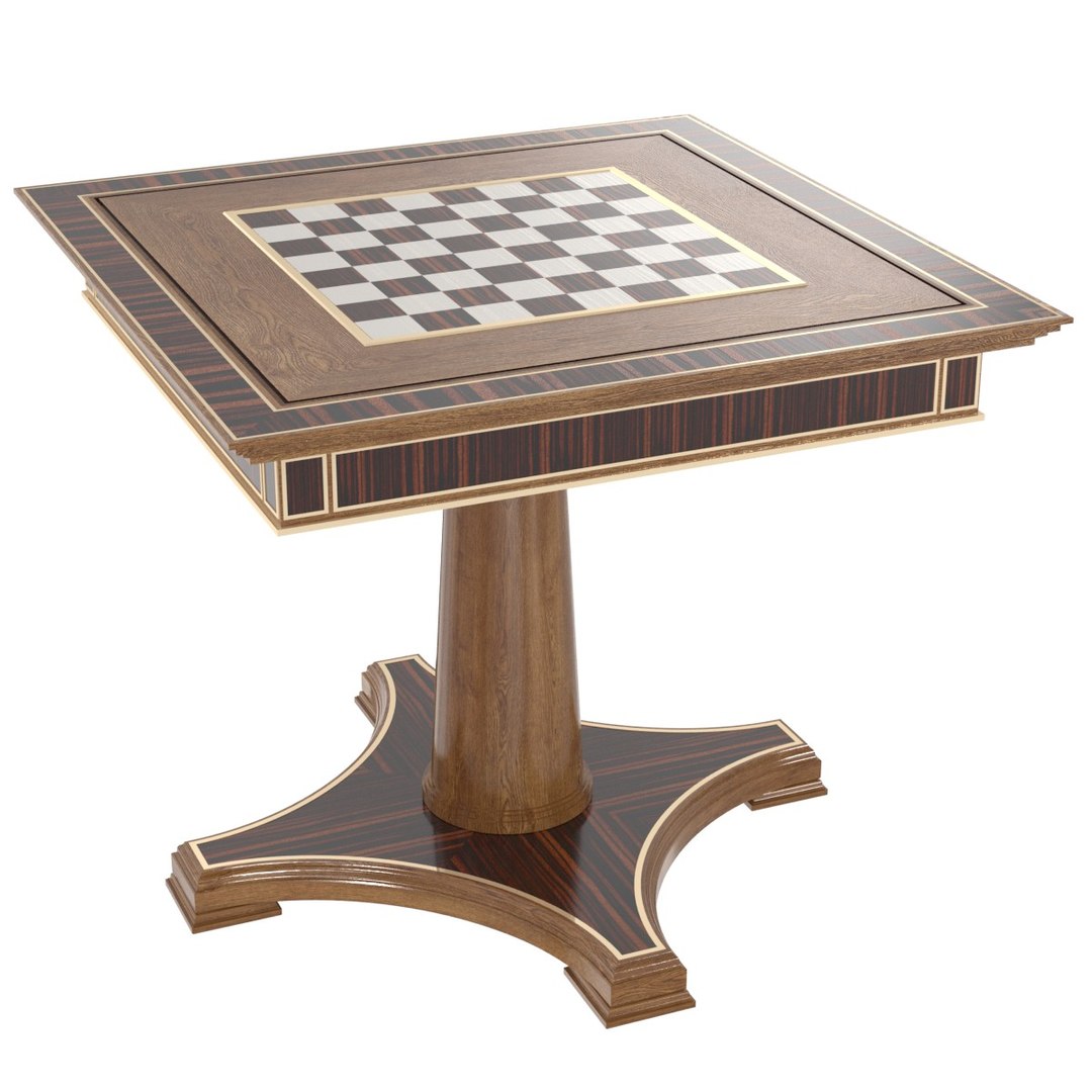 Linley Classic Games Table Chess model - TurboSquid 1936277