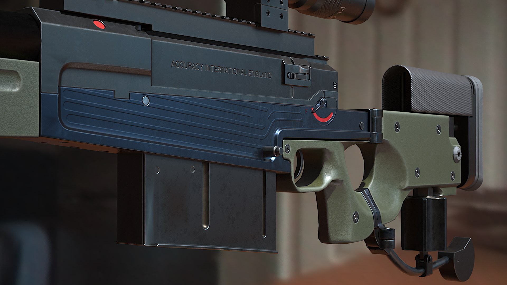 Accuracy International AW50Low Poly Model 3D - TurboSquid 2279721