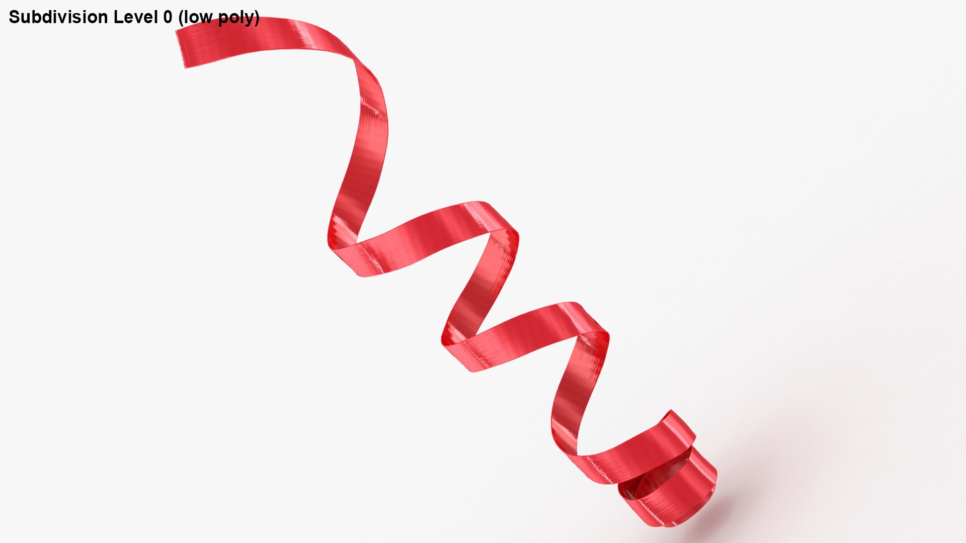 3D curly ribbon 05 - TurboSquid 1649251