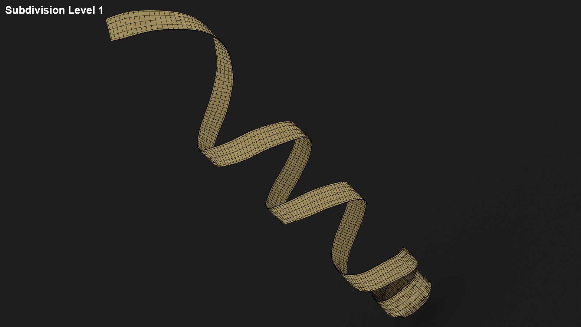 3D curly ribbon 05 - TurboSquid 1649251