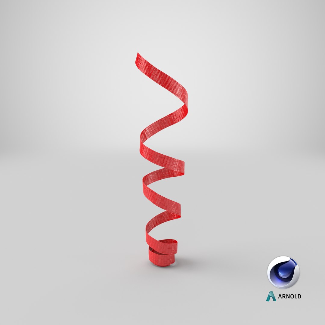 3D curly ribbon 05 - TurboSquid 1649251