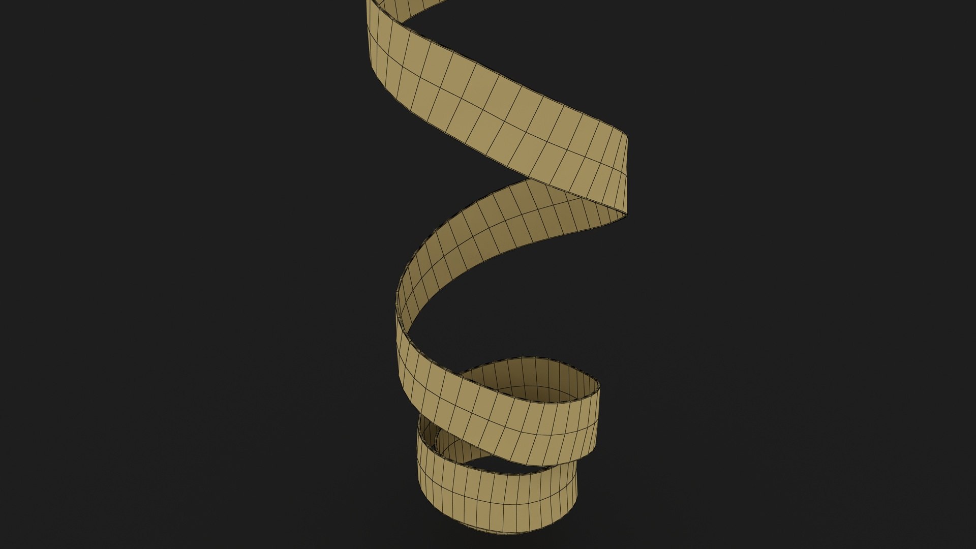 3D curly ribbon 05 - TurboSquid 1649251