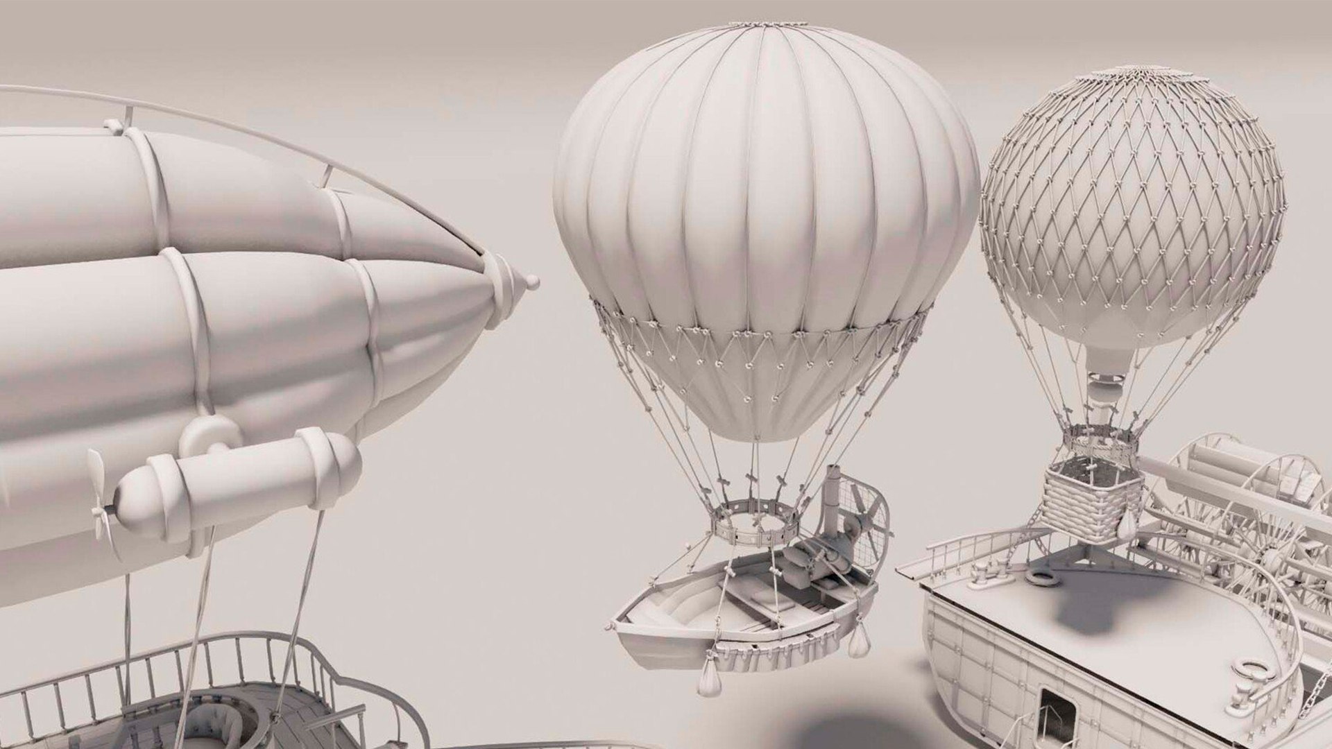 3D Steamboat Kitbash Set - TurboSquid 1980978