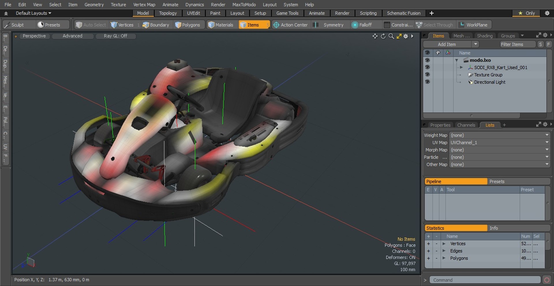 SODI RX8 Kart Used 3D model - TurboSquid 1930137
