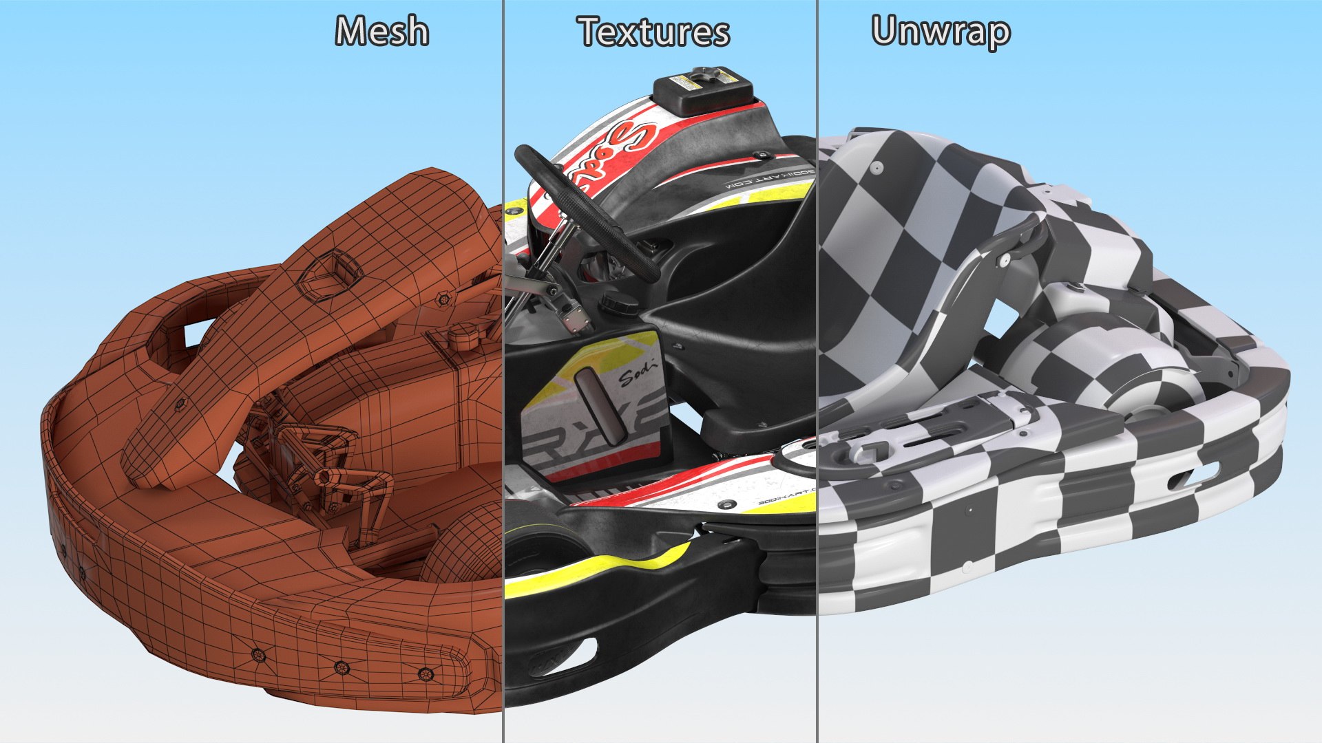 SODI RX8 Kart Used 3D model - TurboSquid 1930137