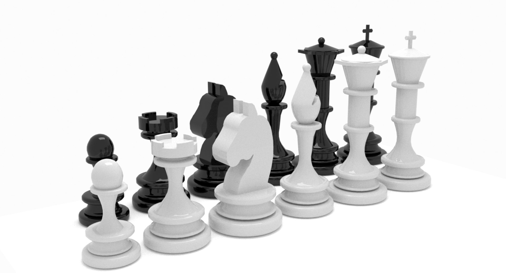 Chess Pieces 3D - TurboSquid 1302501