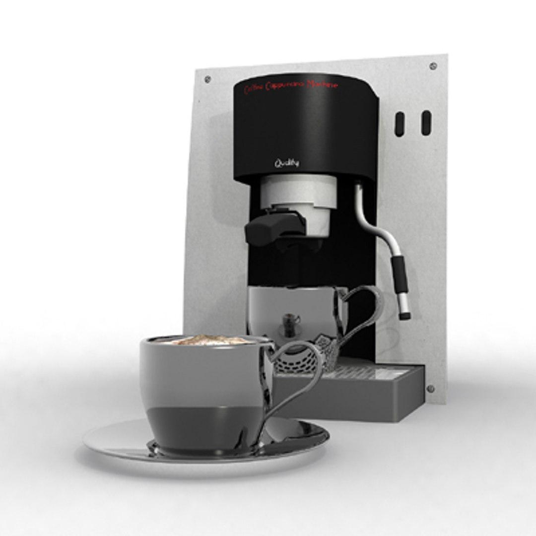 Coffee Cappucino Machine 3d Model
