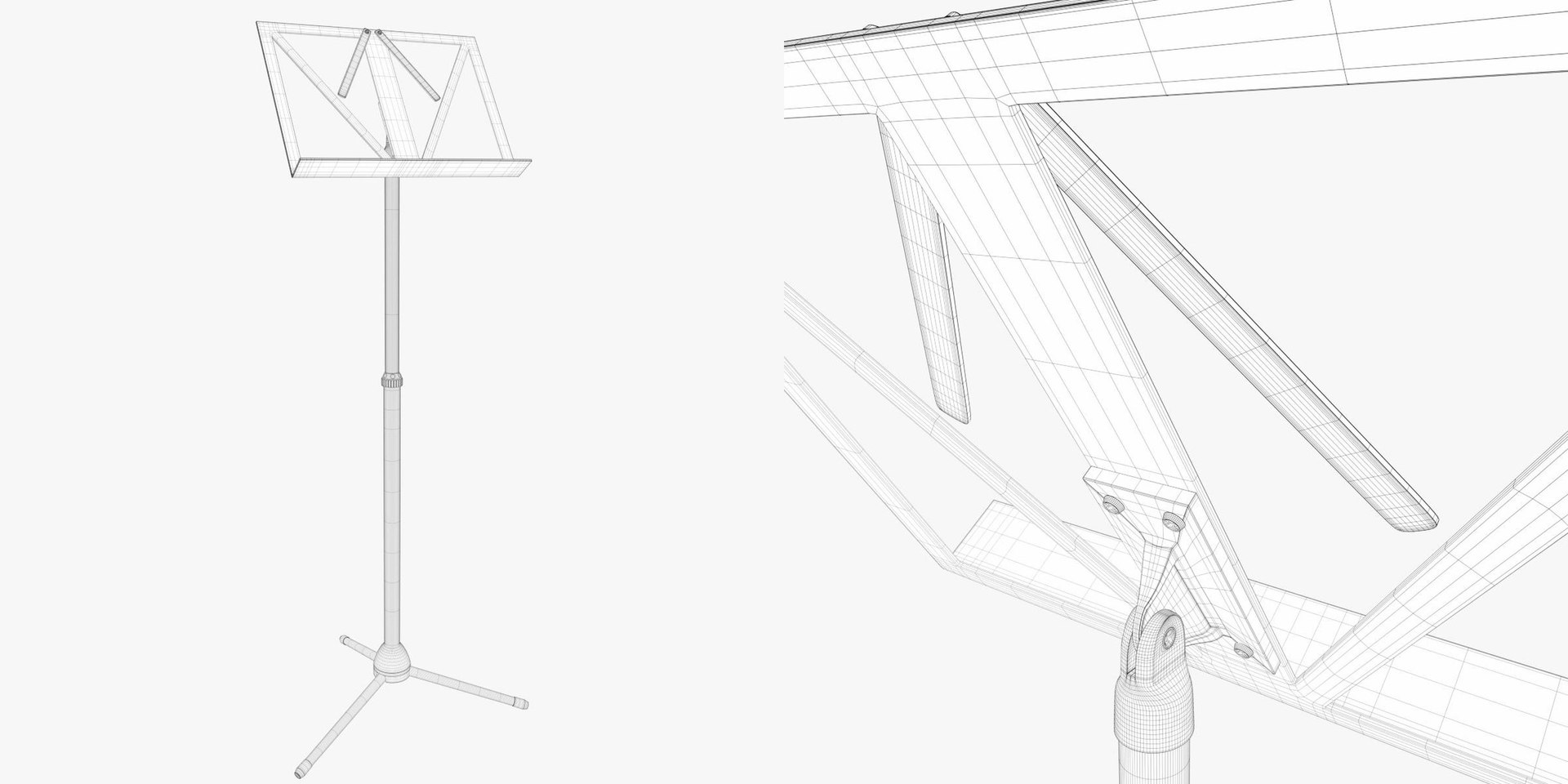 Music Stand 3 3D - TurboSquid 1910636